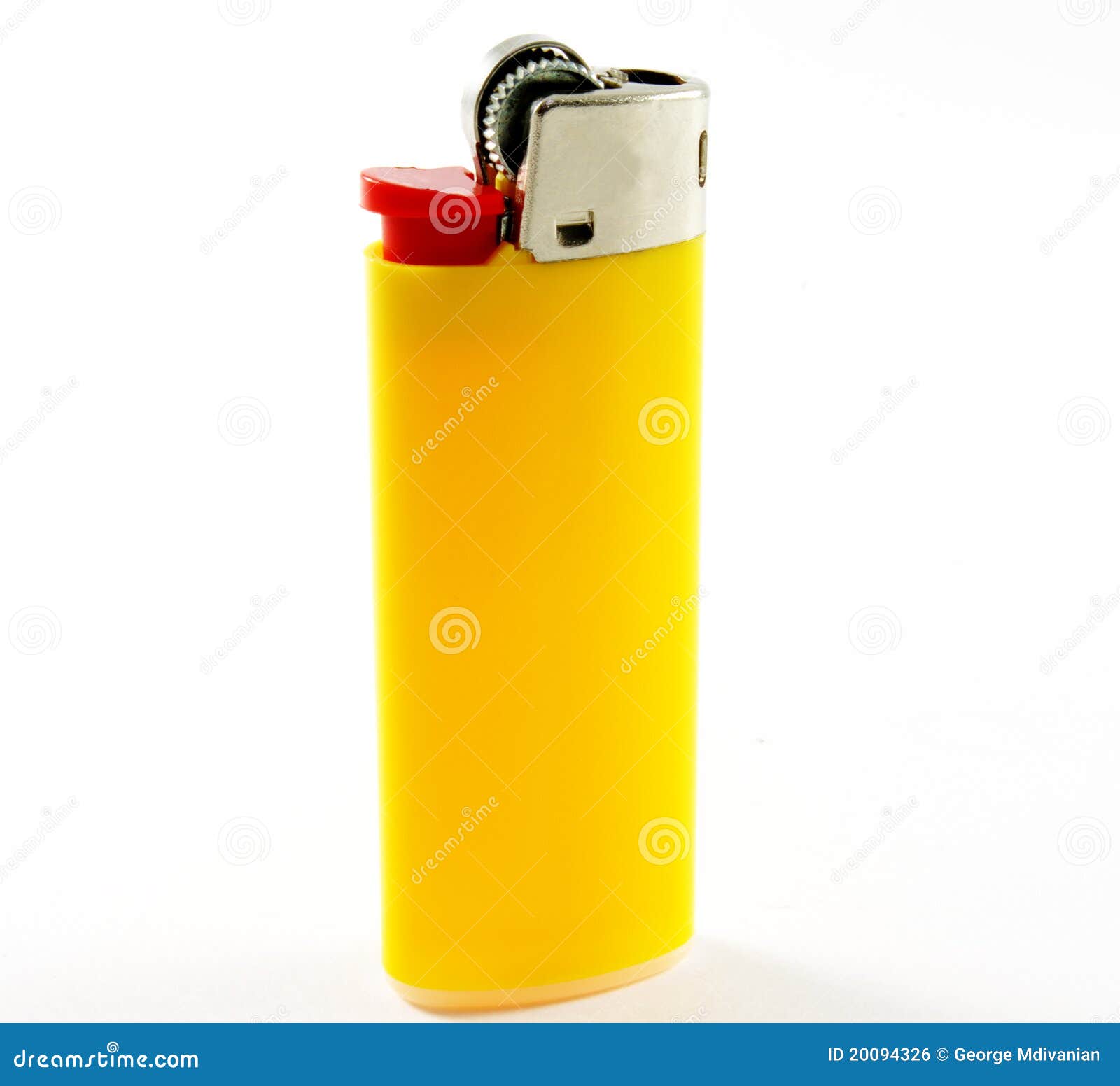 Yellow lighter stock photo. Image of flammable, equipment - 20094326