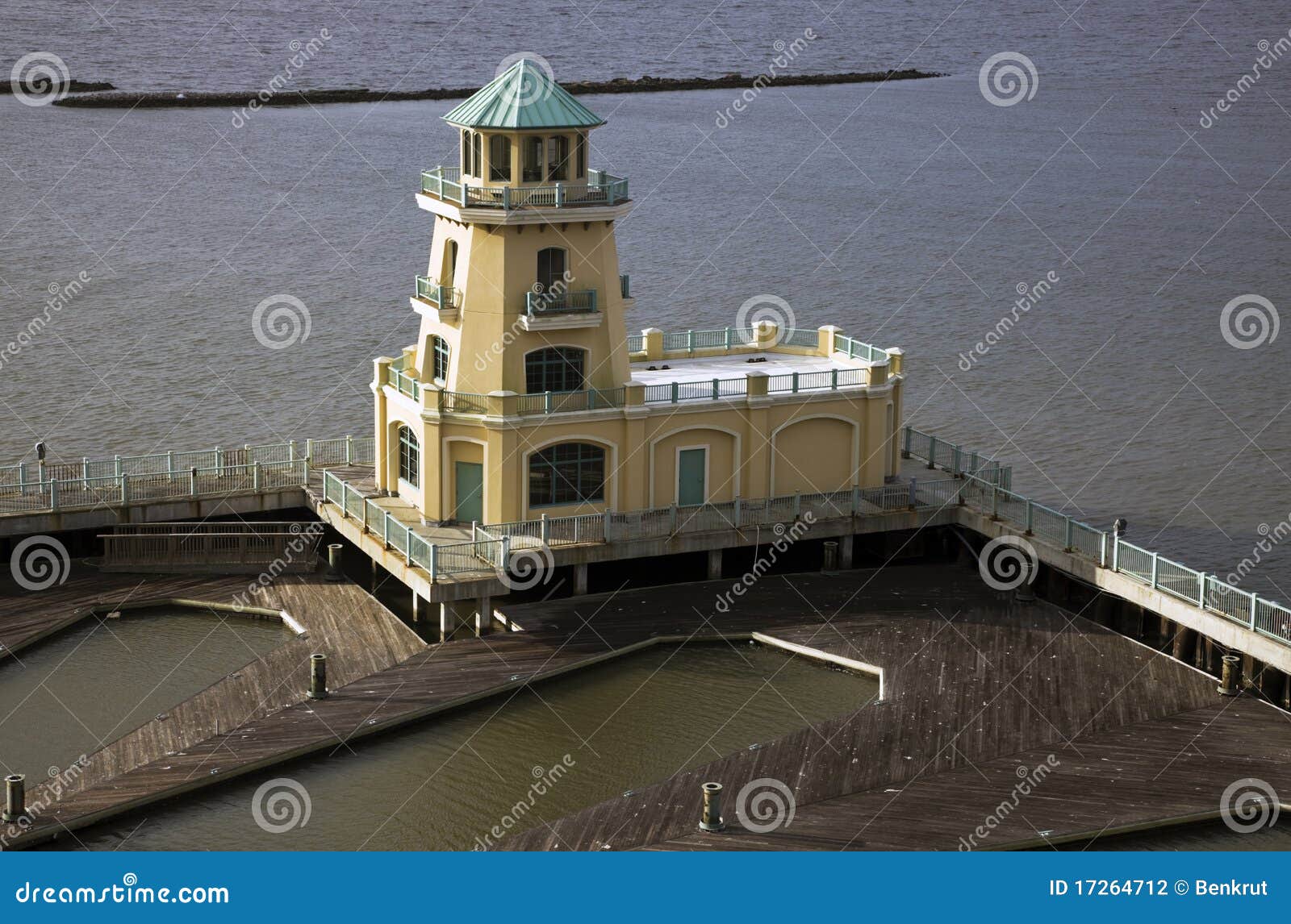 Yellow Lighthouse stock photo. Image of biloxi, light - 17264712