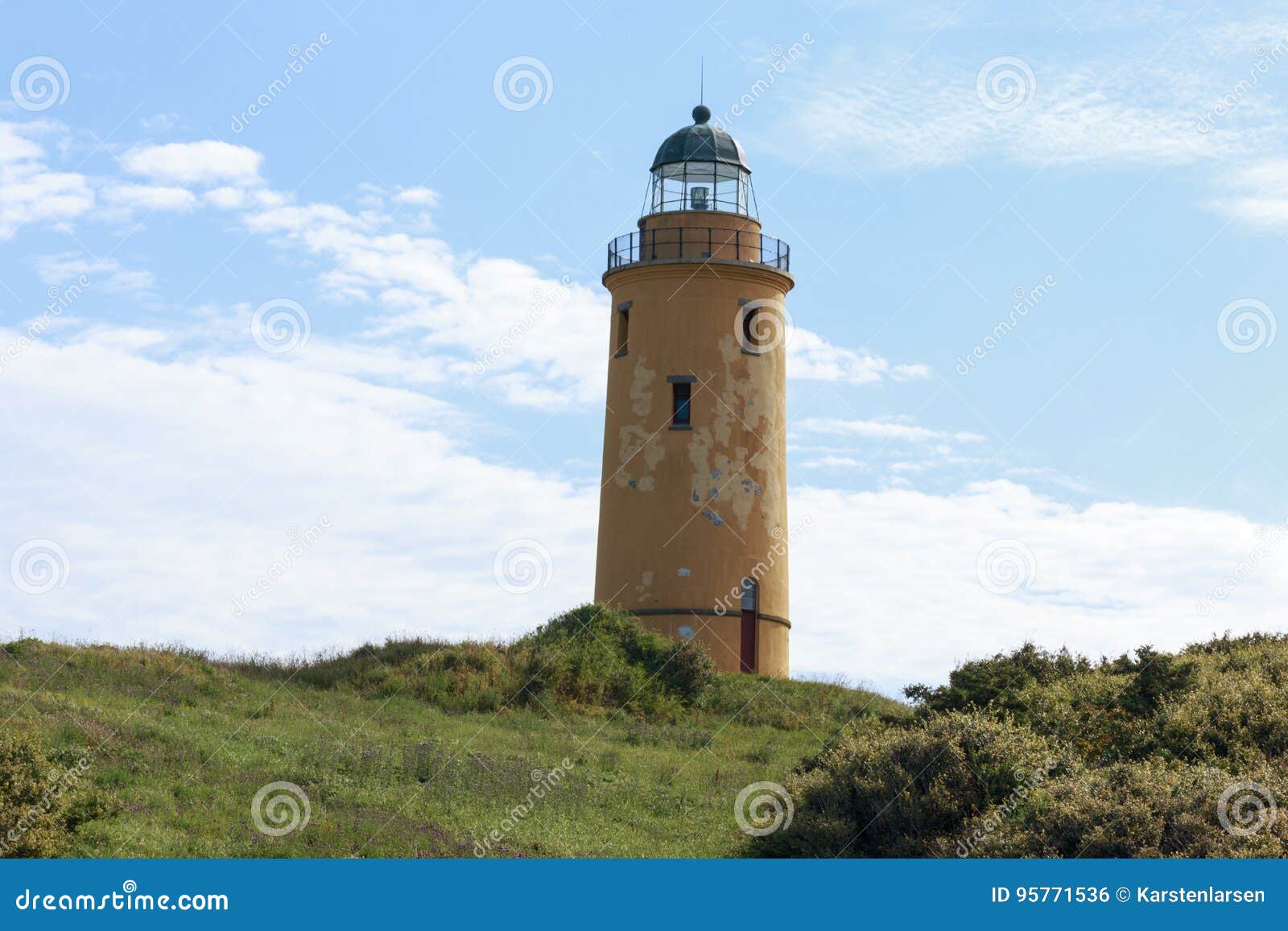 Yellow lighthouse stock photo. Image of island, coastline - 95771536