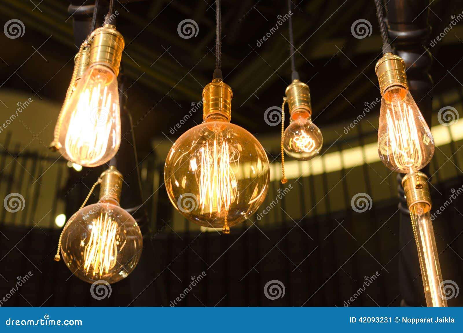 Yellow Lighting Decor Indoor at Home Stock Image - Image of illuminated ...