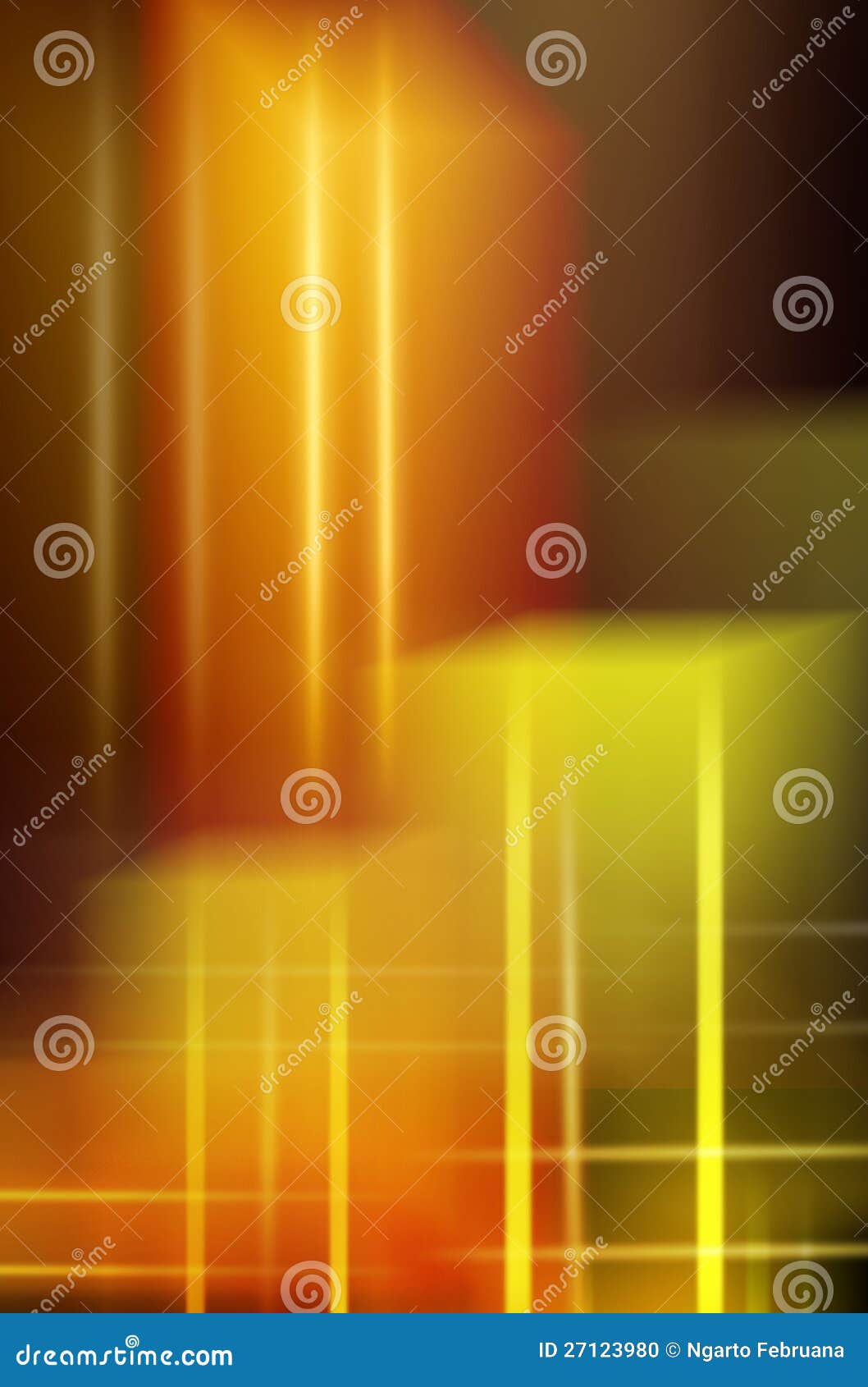 Yellow Lights Abstract Background Stock Illustration - Illustration of ...