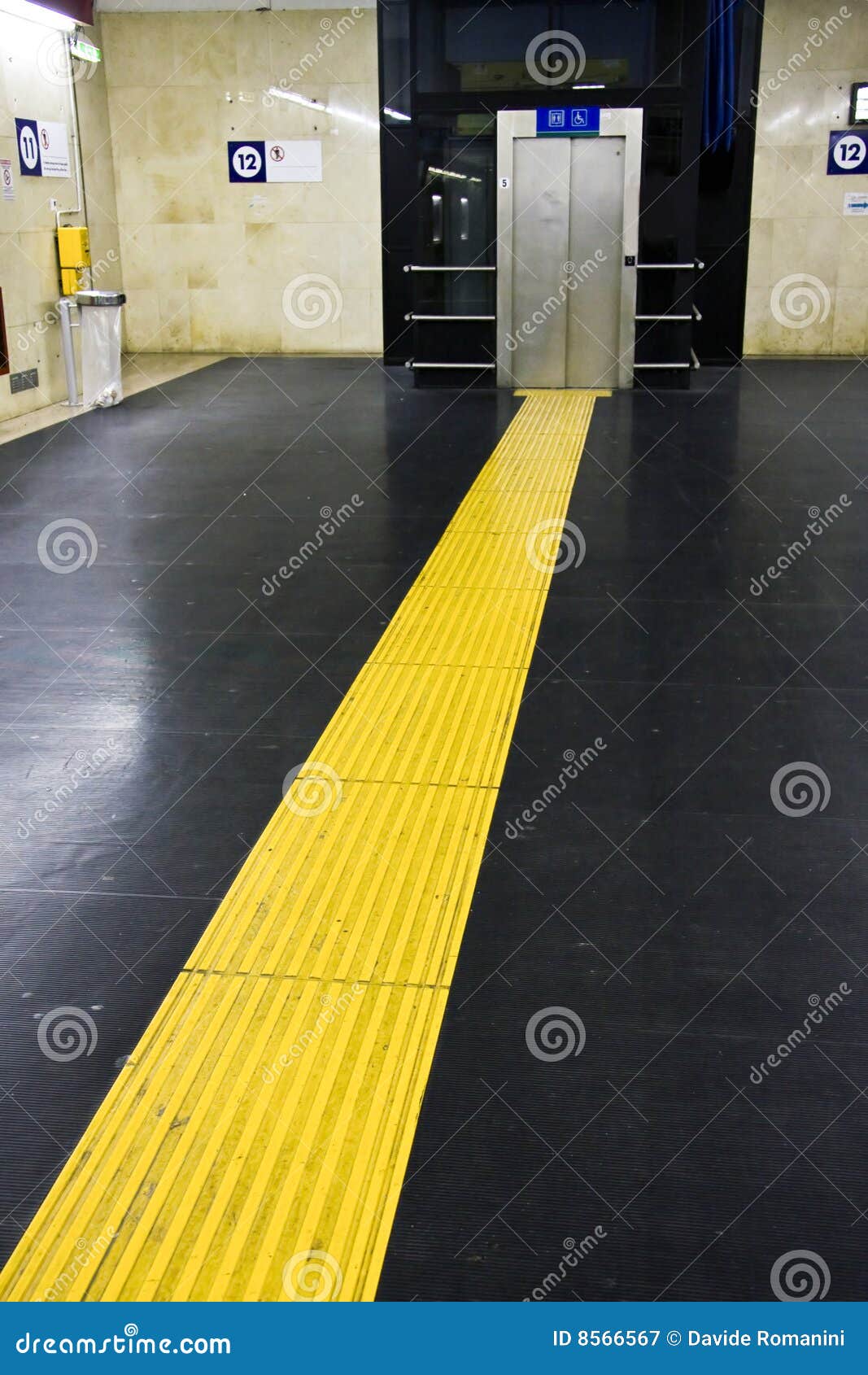 Yellow line stock image. Image of railway, metro, black - 8566567