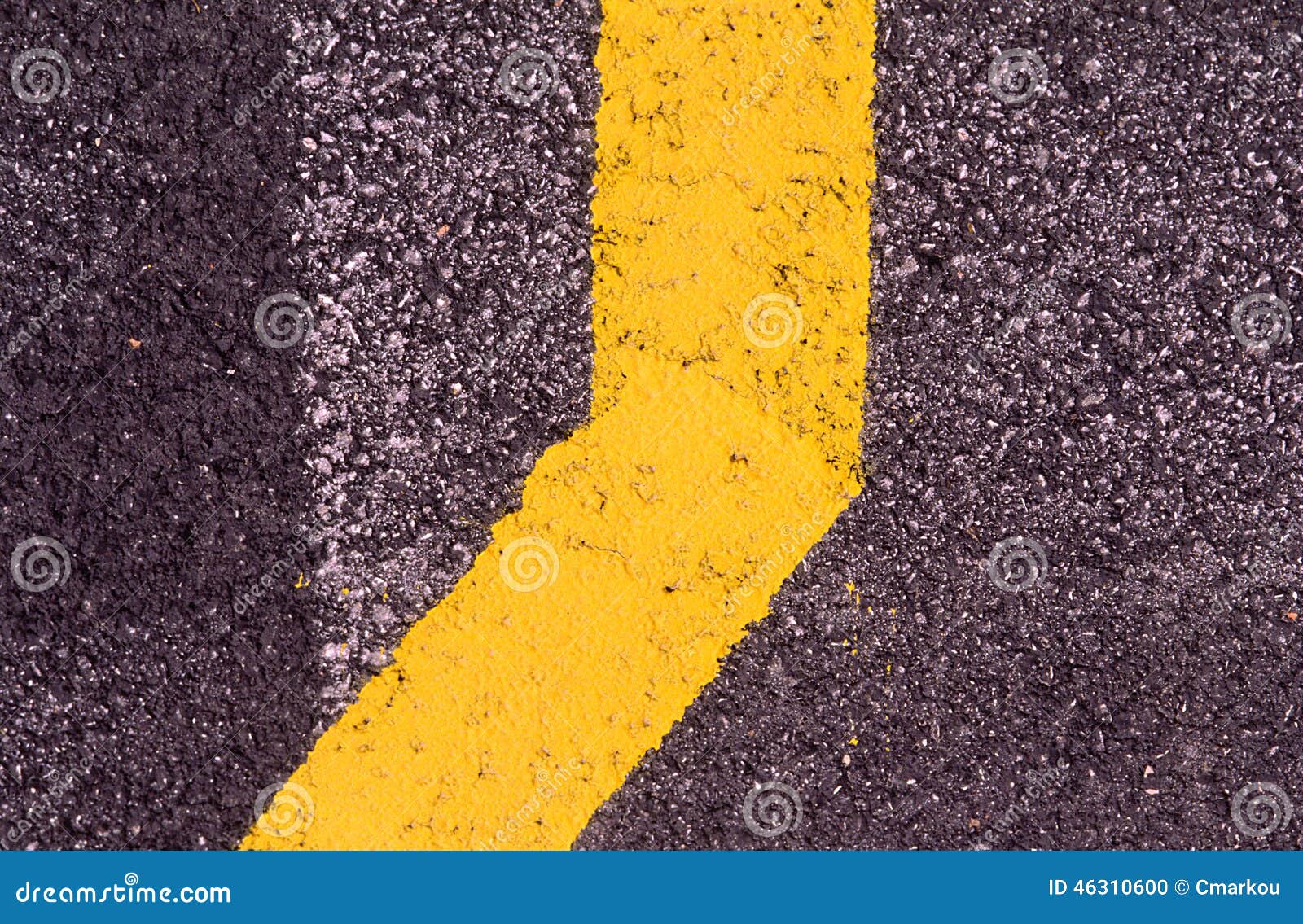 Yellow line stock photo. Image of icon, handpainted, directional - 46310600