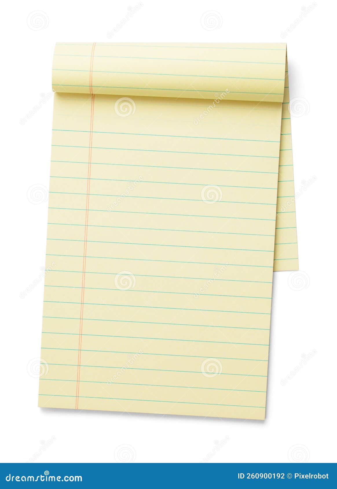 Yellow Line Paper Note Book Stock Photo - Image of empty, letter: 260900192