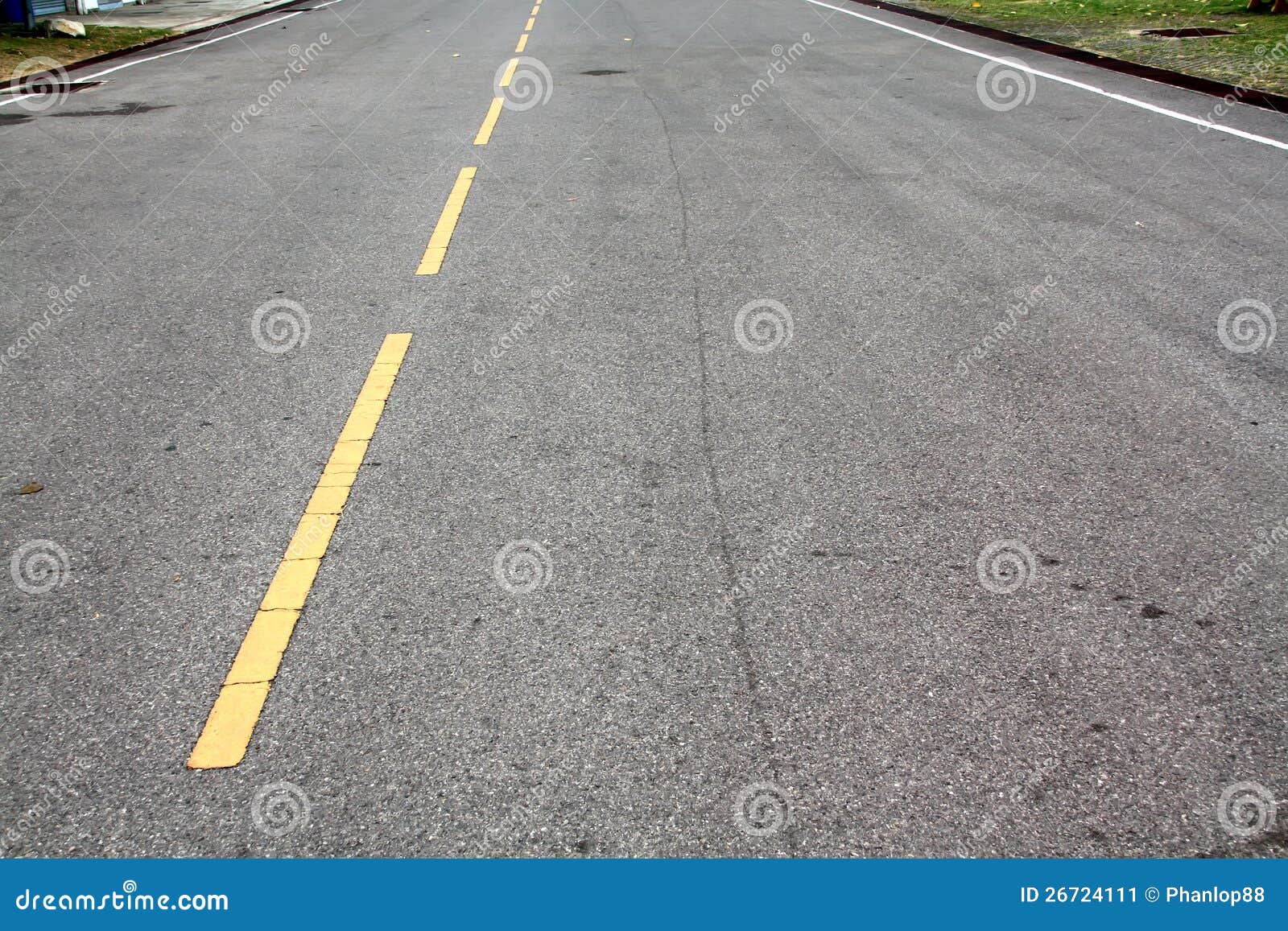 Red Line On The Road, Someone Is Standing In Front Of The Stop, Having ...