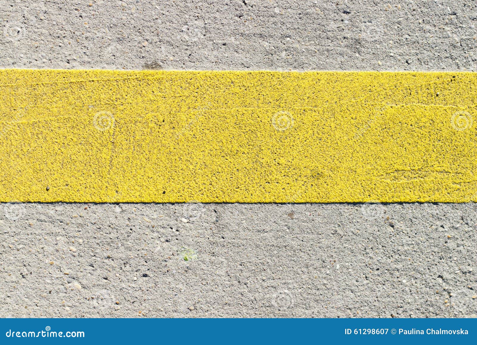 Yellow line on road stock image. Image of stone, yellow - 61298607
