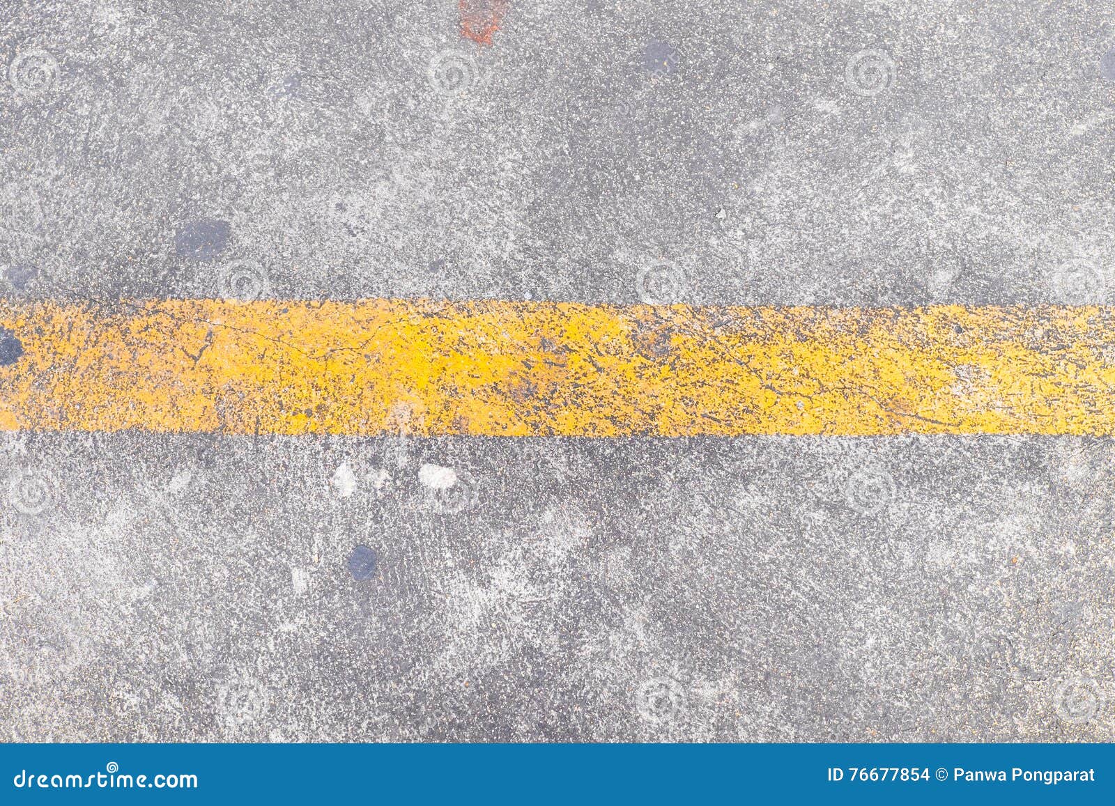 Yellow Line on the Road Texture Stock Photo - Image of dirty ...