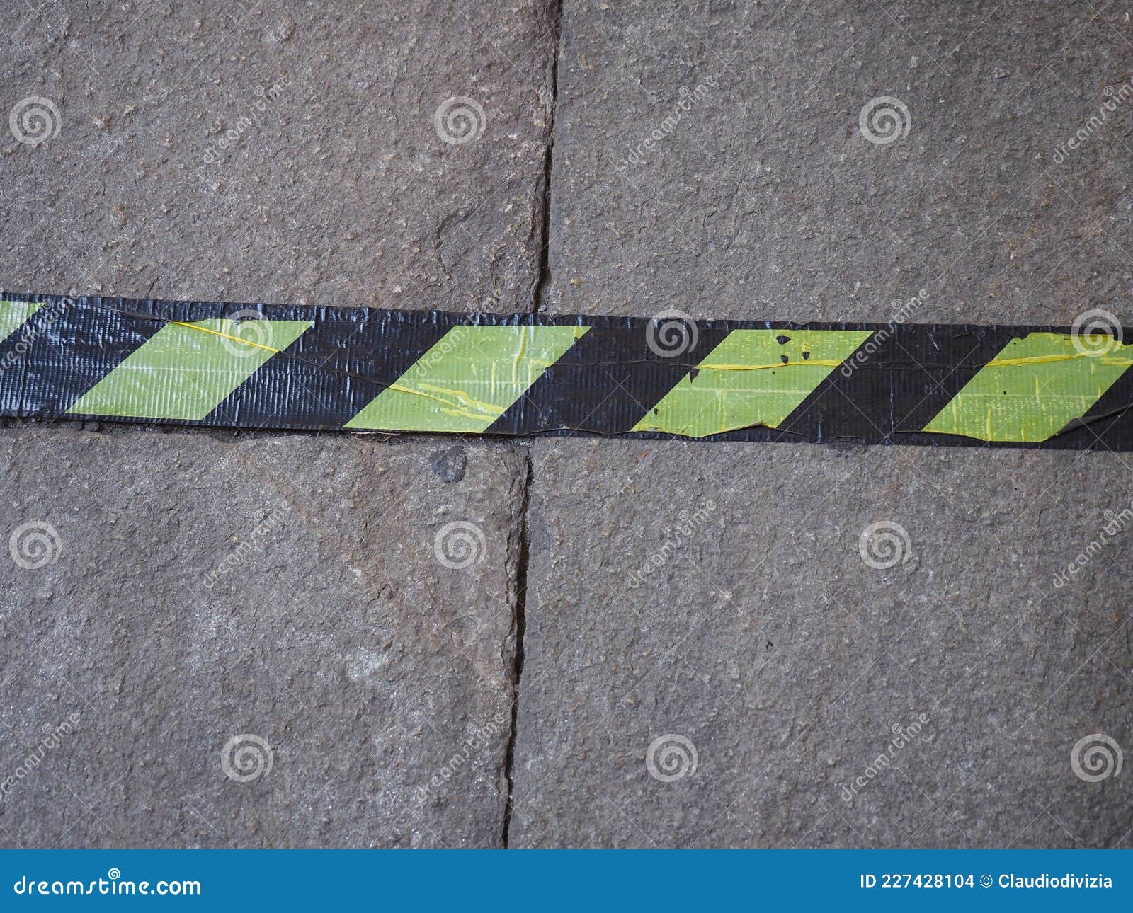 Yellow line sign stock photo. Image of stone, warning - 227428104