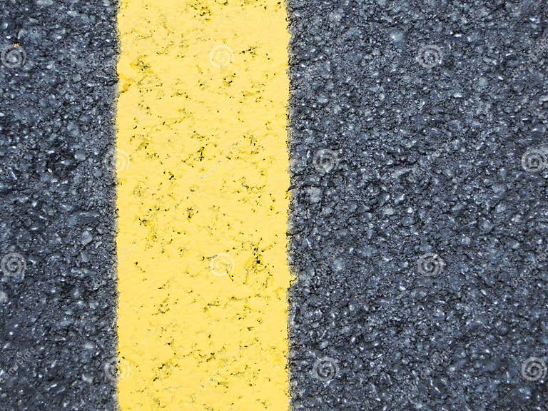 Yellow line sign stock photo. Image of drive, gray, detail - 32218066