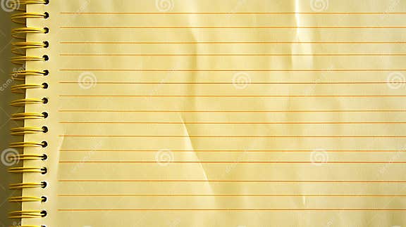 Yellow Lined Notebook Paper Stock Illustration - Illustration of ...