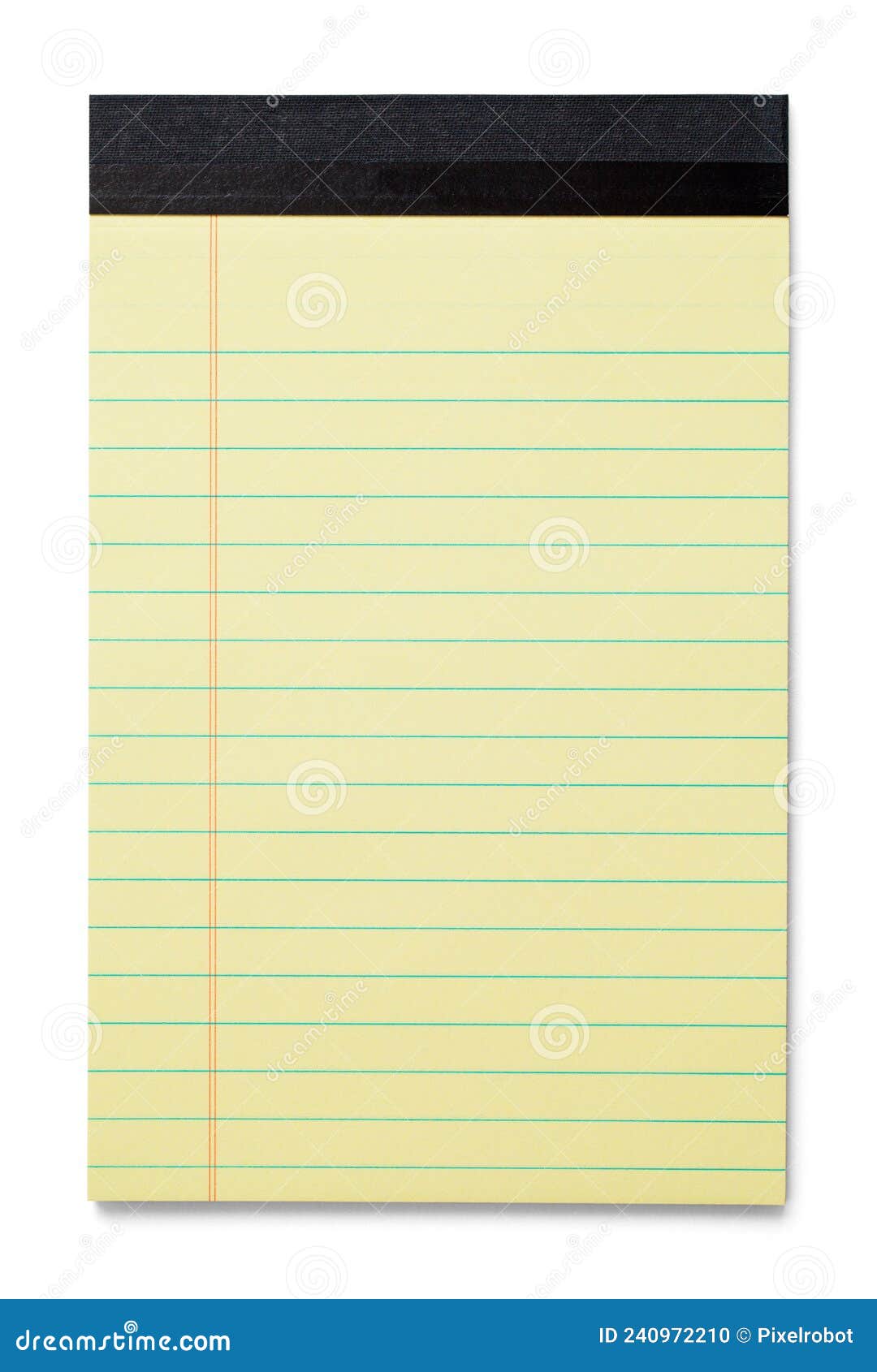 Yellow Lined Paper stock photo. Image of lined, note - 240972210