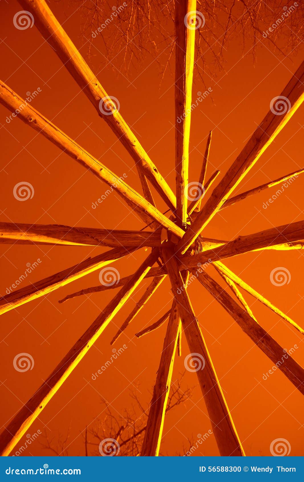 Copper Orange Spokes Background Abstract Geometric Stock Photo - Image ...