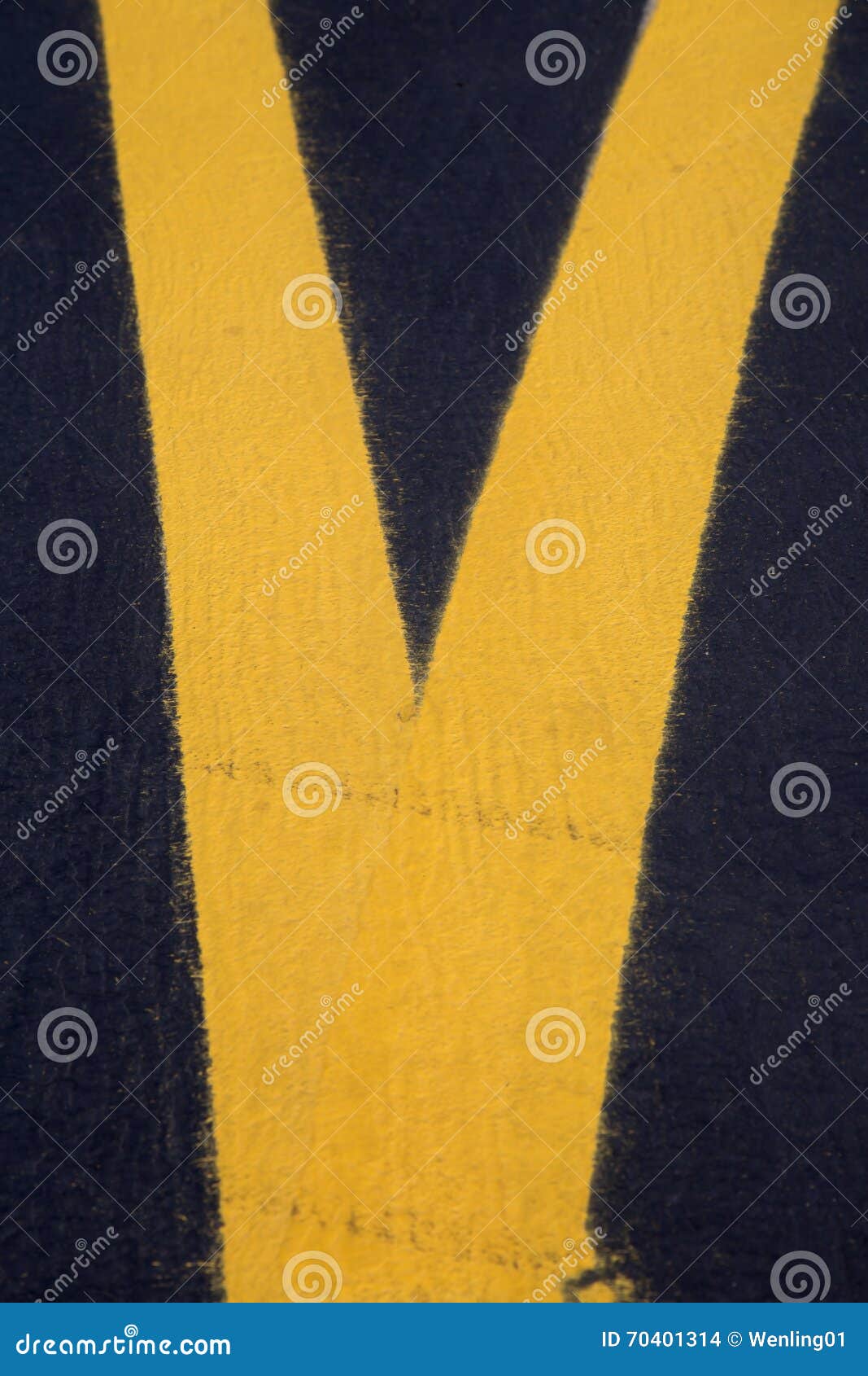 Yellow Lines Painting on Airport Runway Stock Photo - Image of black ...