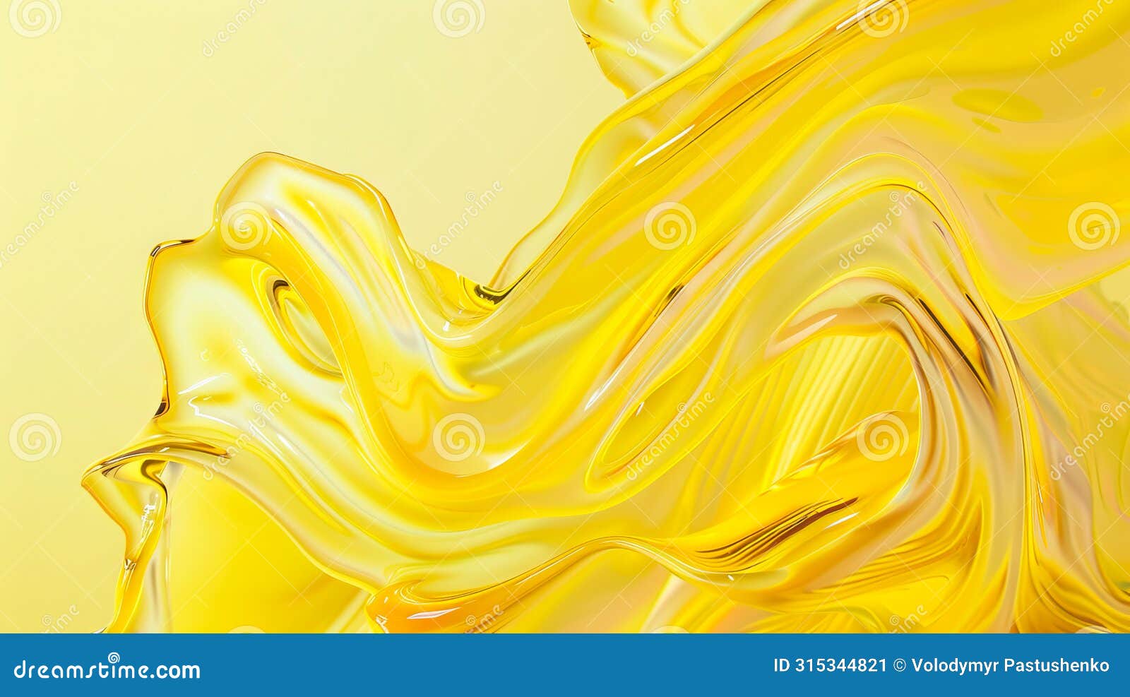 A Yellow Liquid is Flowing on a White Background Stock Image - Image of ...
