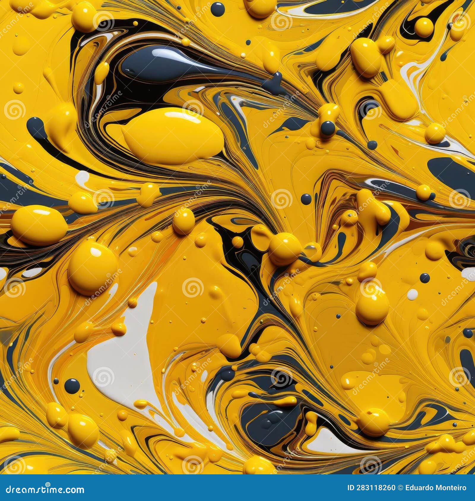 Yellow Liquid with Swirls in a Hyperrealistic Composition (tiled) Stock ...