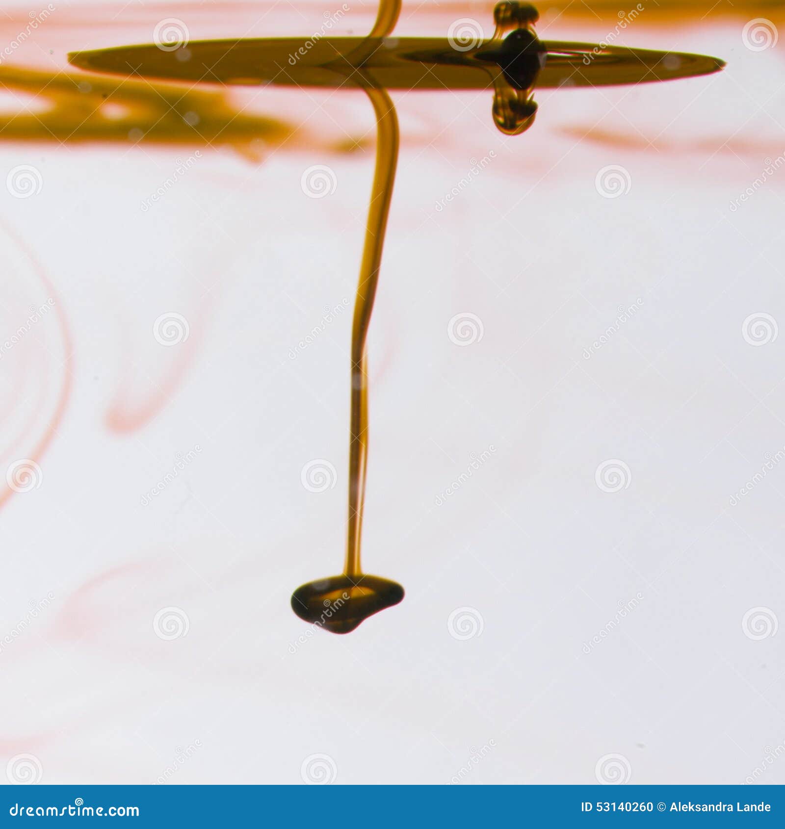 Yellow liquid in water stock photo. Image of growth, curve - 53140260