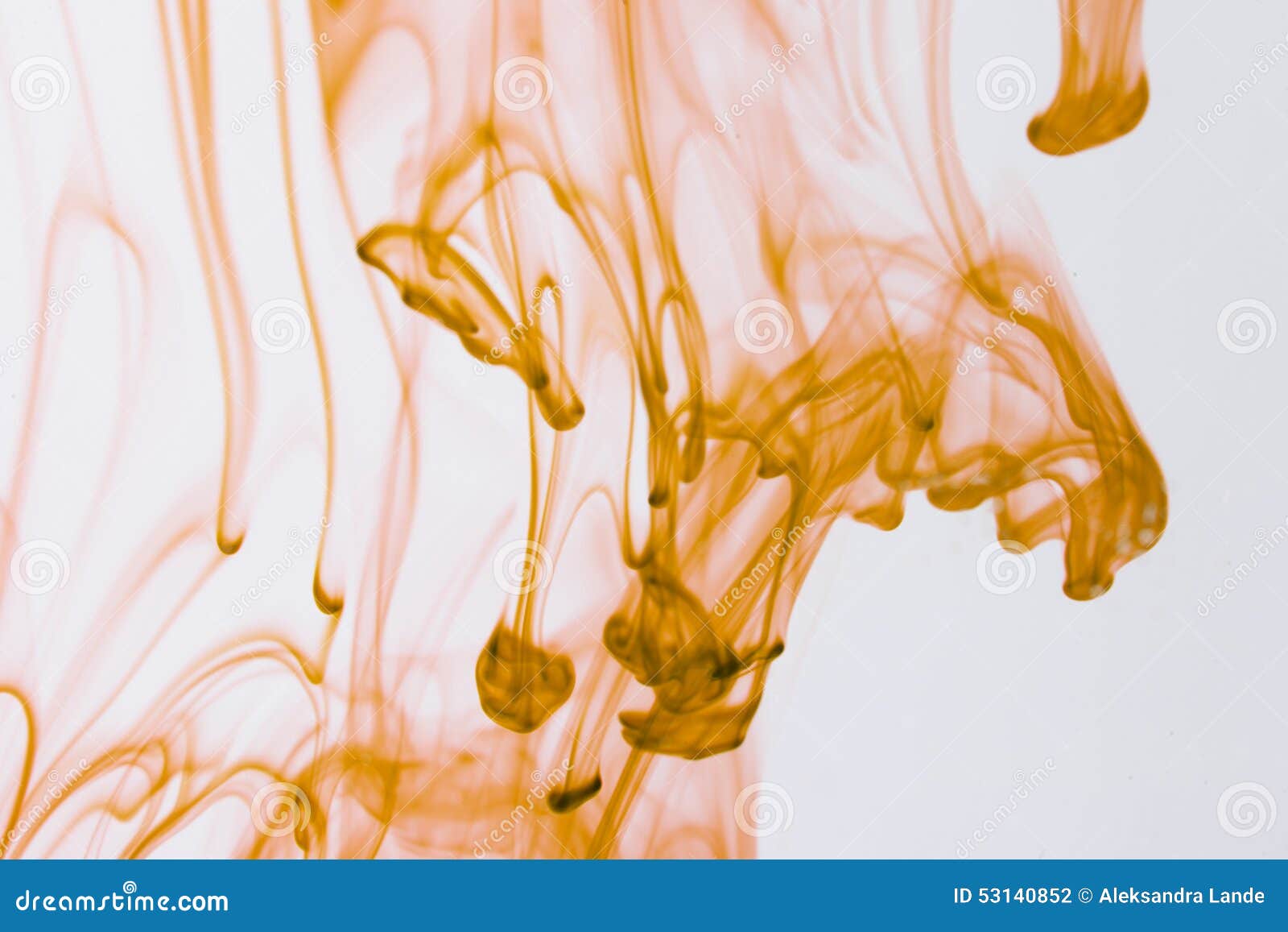 Yellow liquid in water stock photo. Image of chemical - 53140852