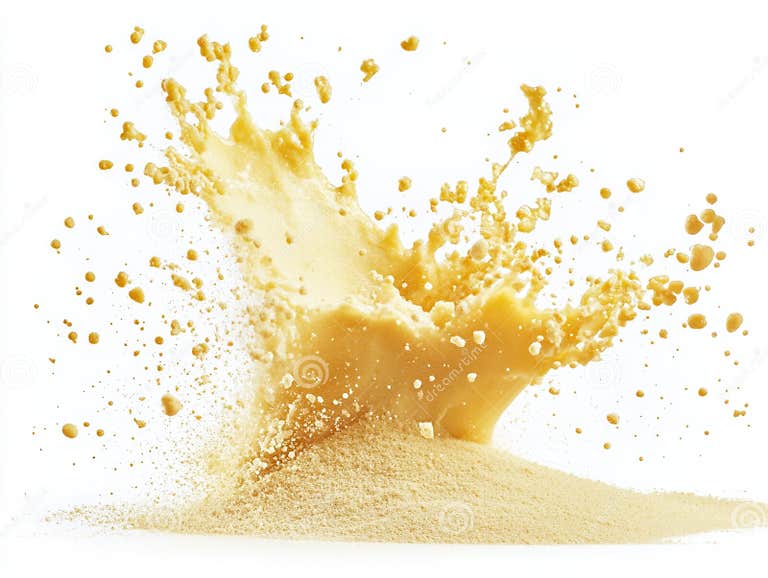 Silo Full of Milk Bursting Open Stock Photo - Image of generated ...