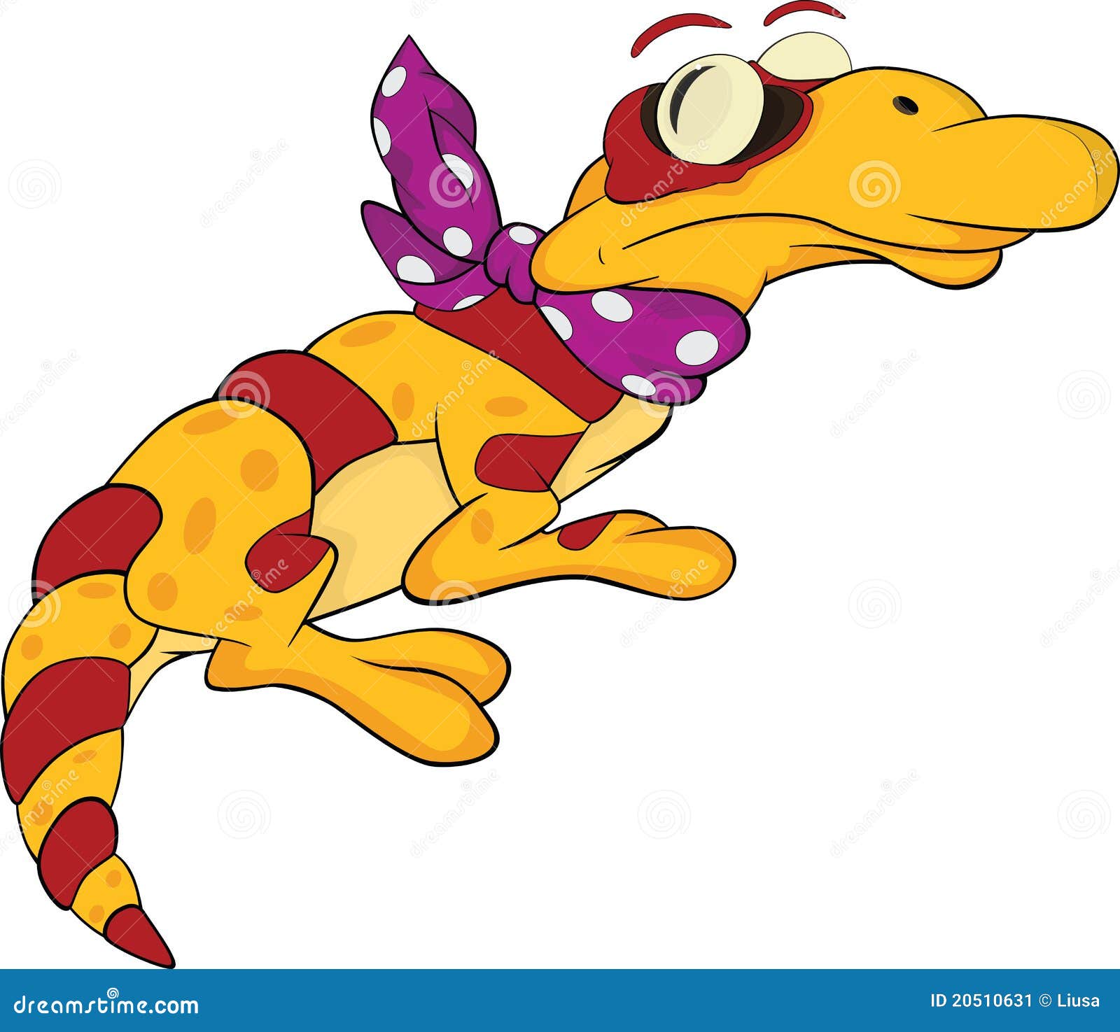 Spotty Lizard Cartoon Vector | CartoonDealer.com #1065377