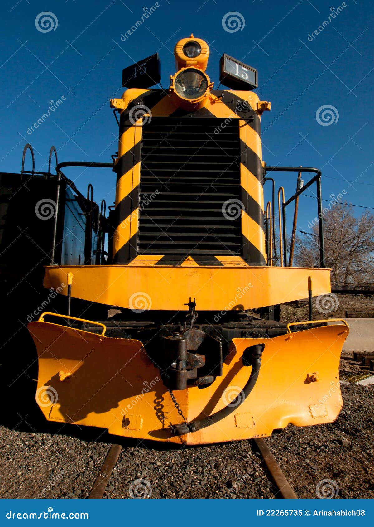 Yellow Locomotive stock image. Image of iron, historic - 22265735