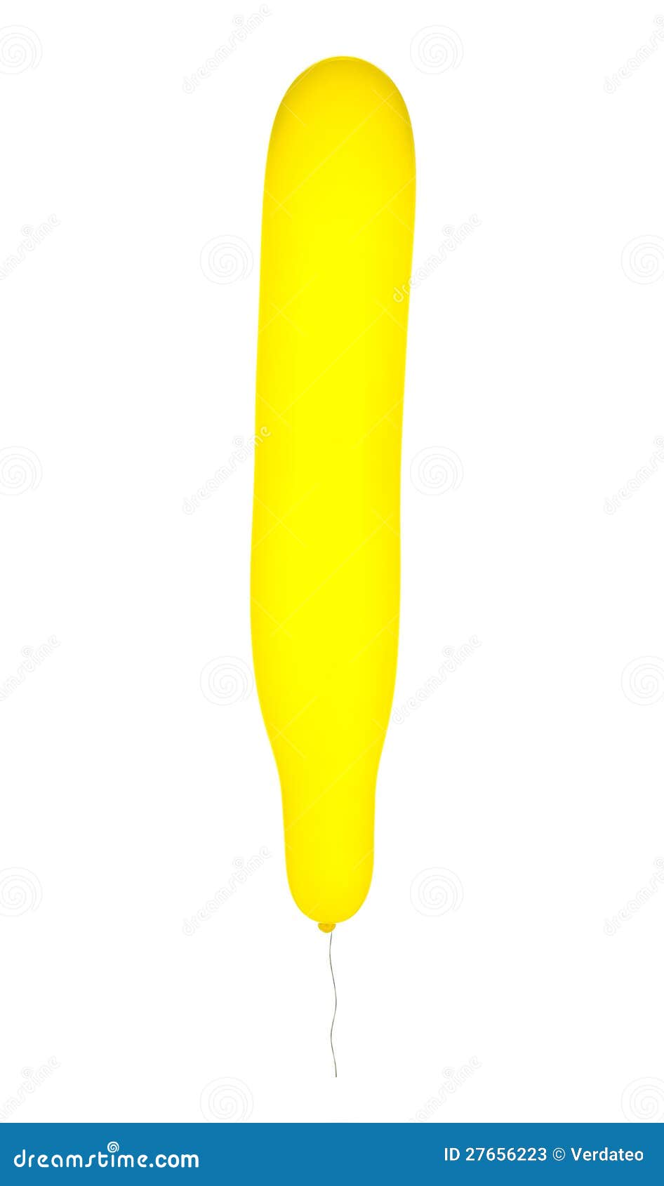 Yellow long balloon stock image. Image of blow, traditional - 27656223