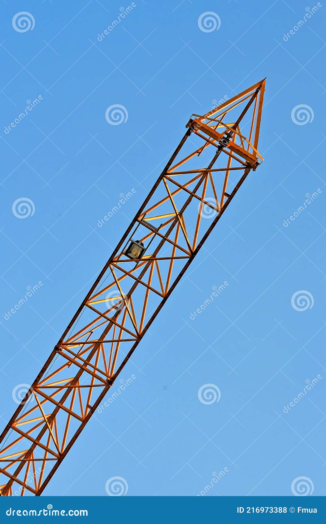 Yellow Long Crane Construction, Industry Diversity, Stock Photo - Image ...