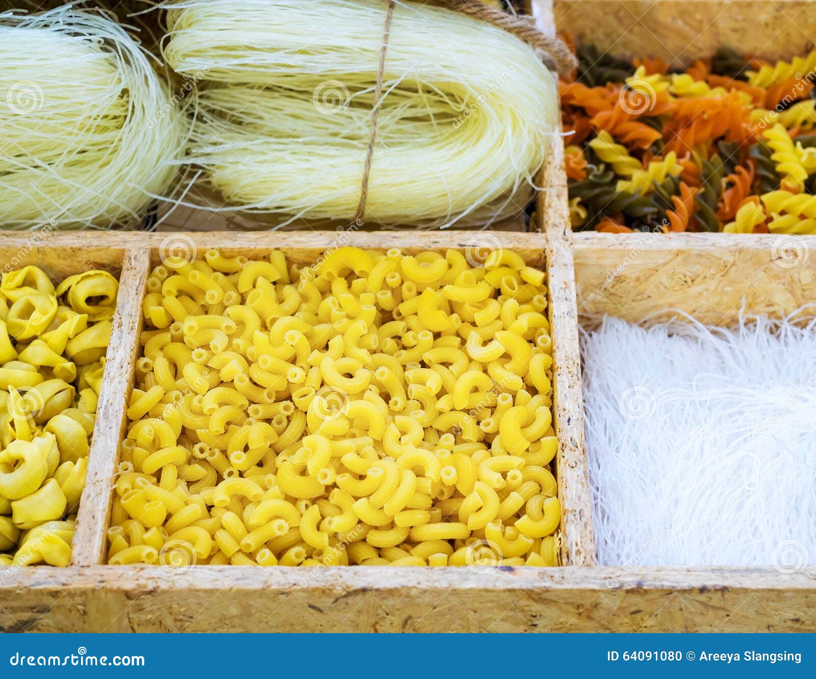 Yellow Long Spaghetti on Box, Raw Spaghetti Bolognese Stock Photo ...