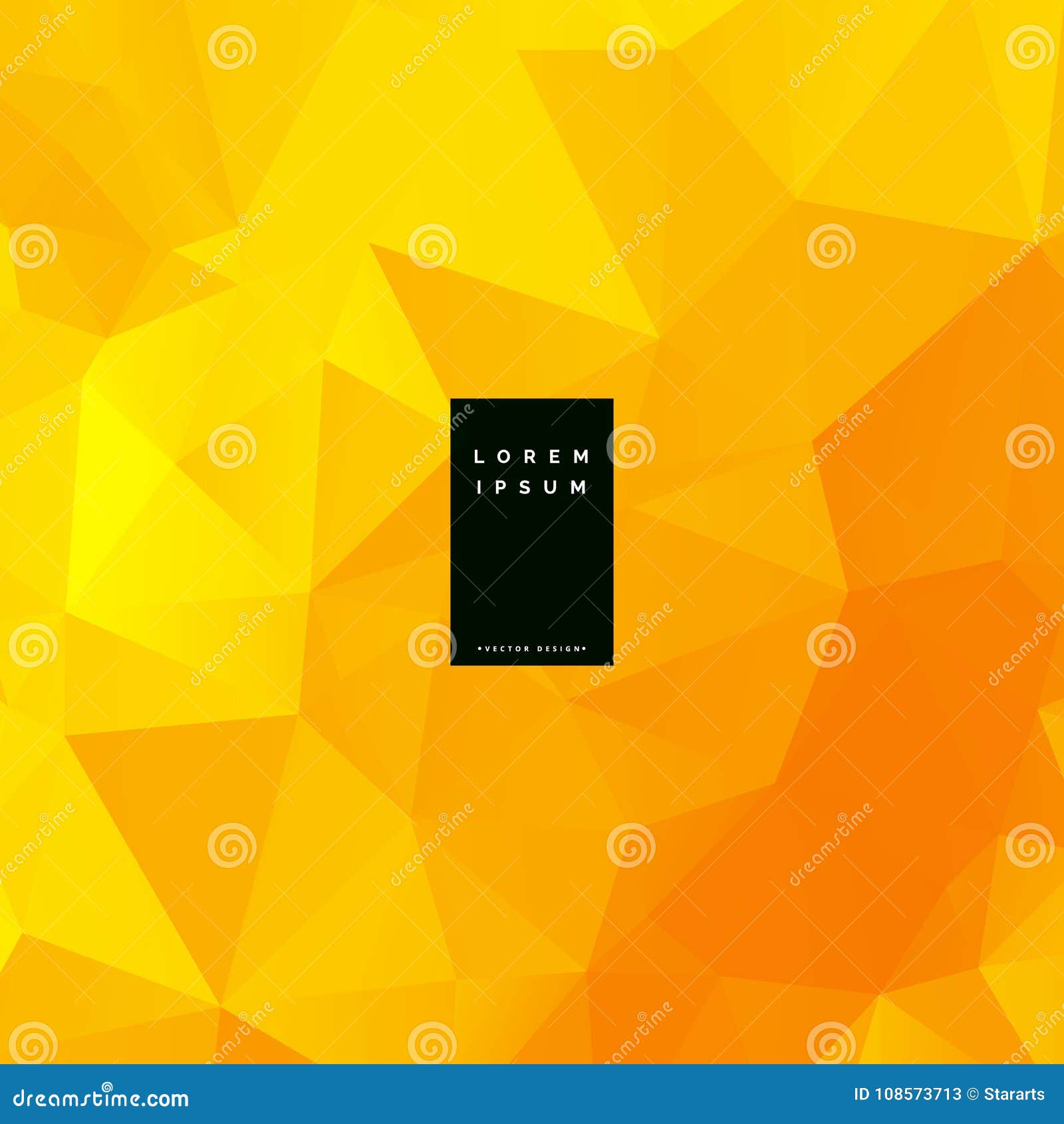 Yellow Low Poly Abstract Background Stock Vector - Illustration of ...