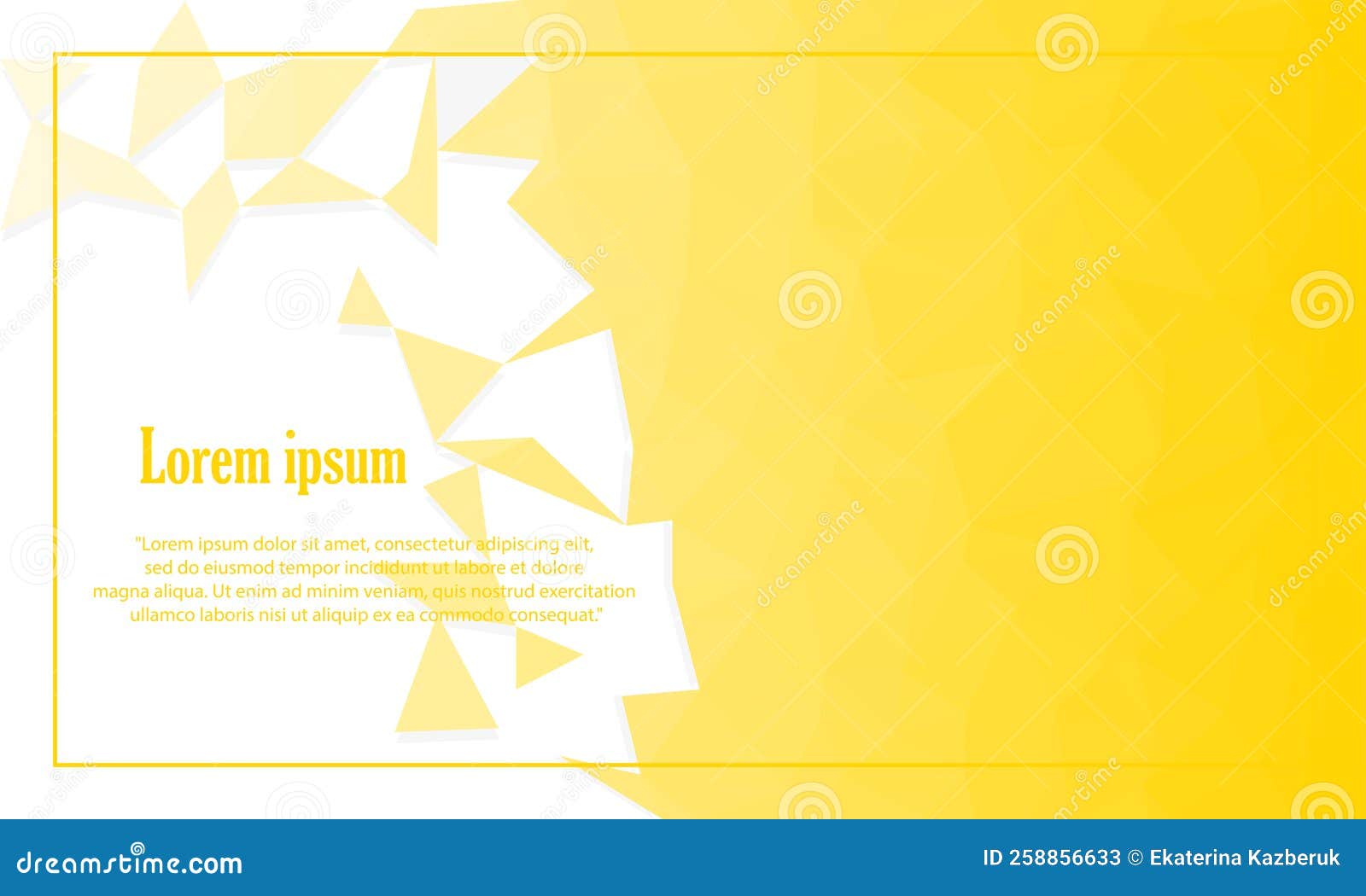 Yellow Low-poly Background, Mosaic Pattern Stock Vector - Illustration of shine, triangle: 258856633