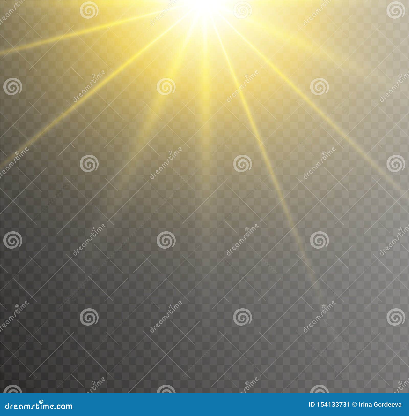 Yellow lowing light stock vector. Illustration of glow - 154133731