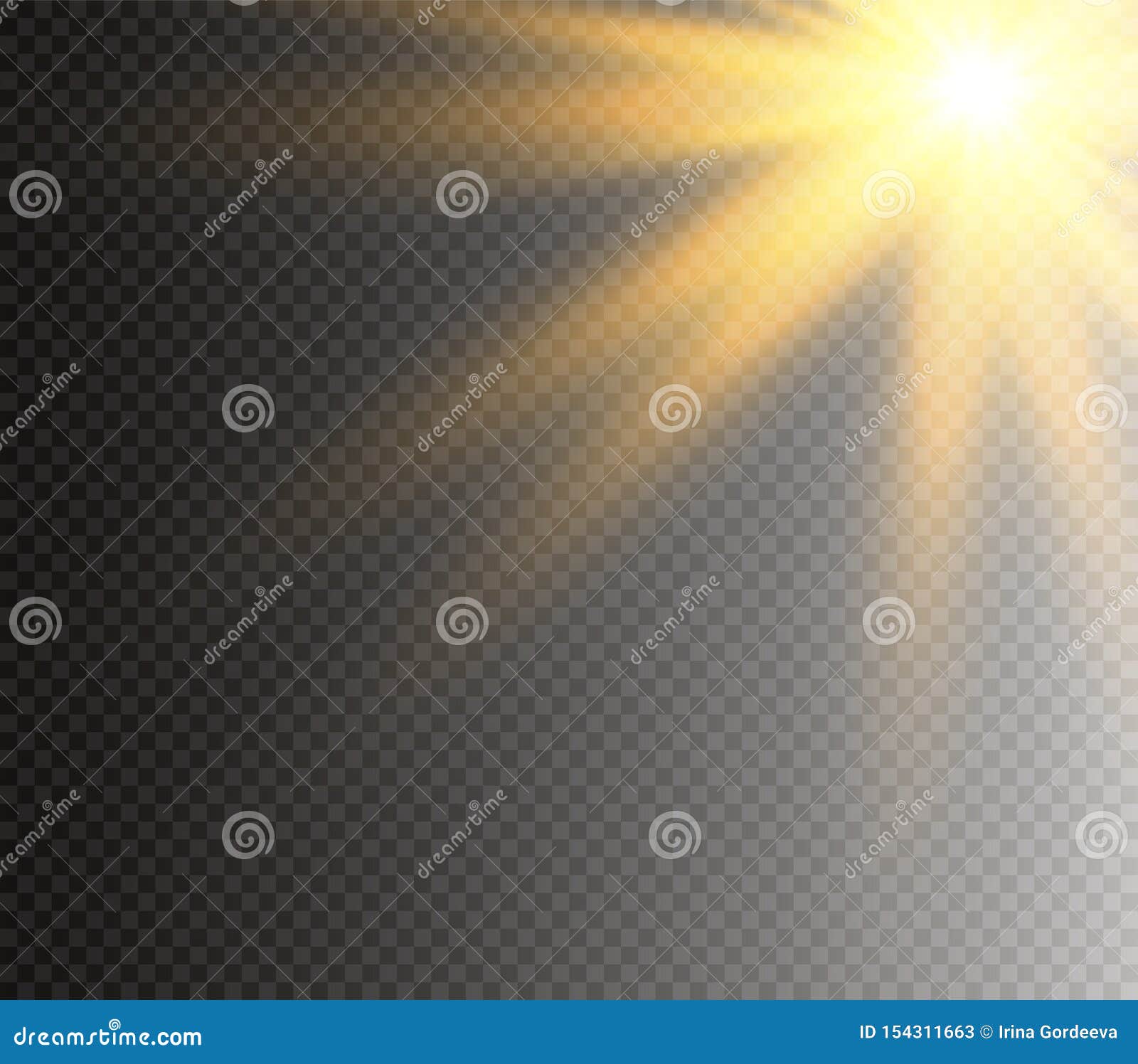 Yellow lowing light stock vector. Illustration of fantasy - 154311663