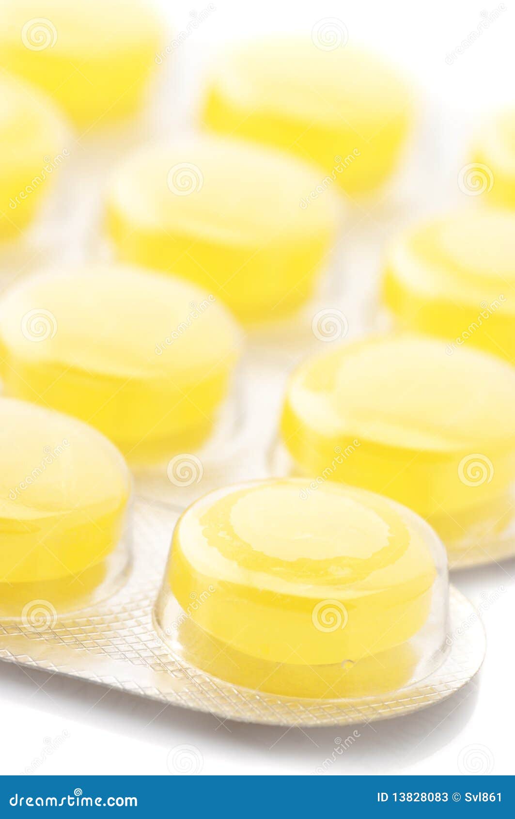 Yellow lozenges stock image. Image of capsule, pill, medicine - 13828083