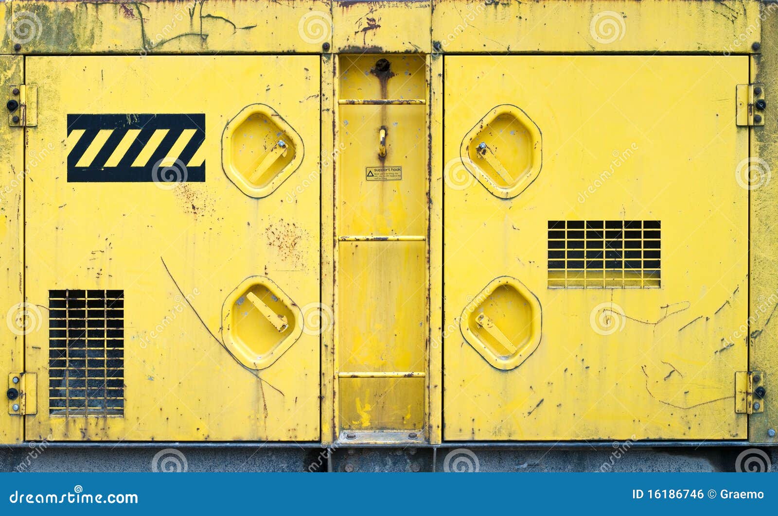 Yellow machinery texture stock photo. Image of grating - 16186746