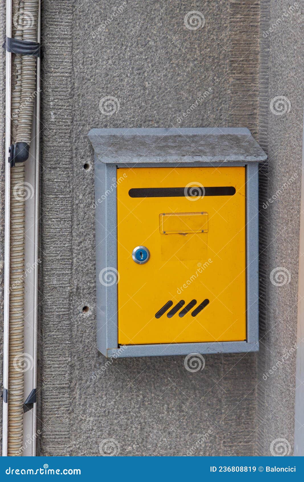 Yellow Mail Box stock image. Image of capital, postal - 236808819