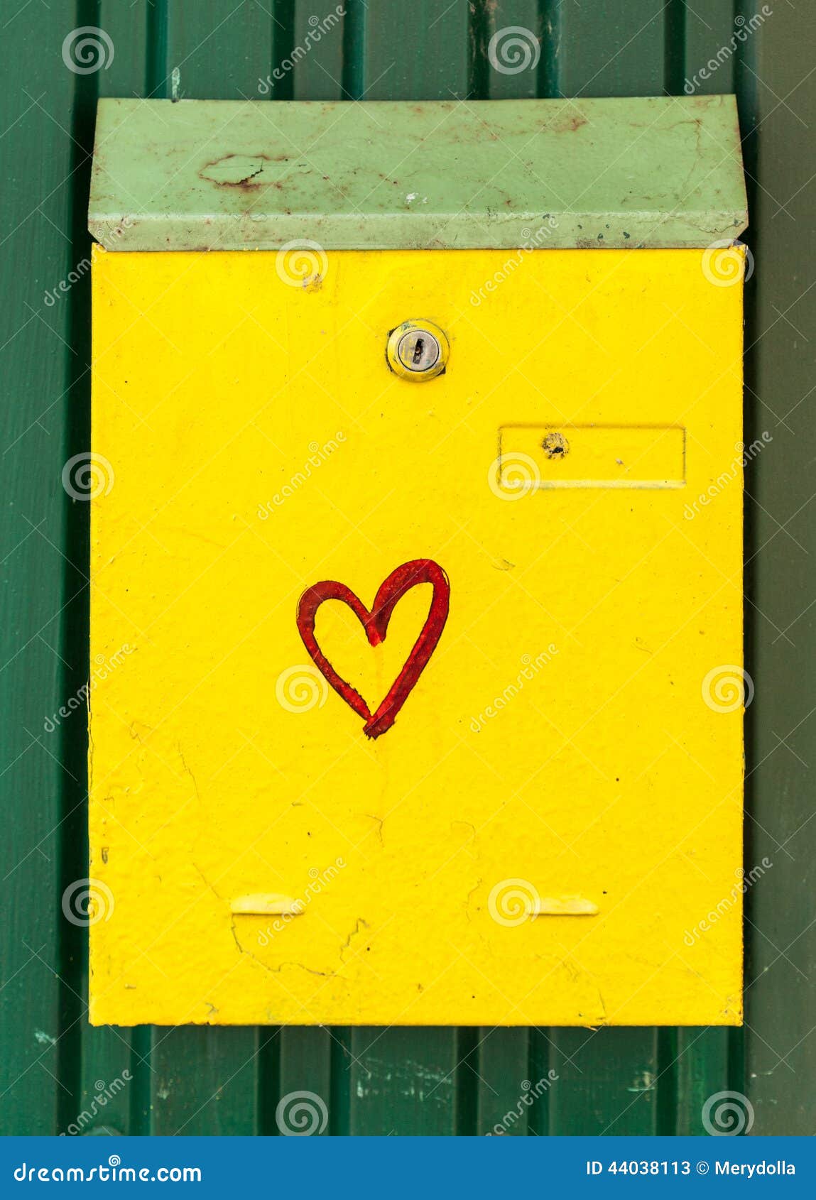 Yellow mail box stock image. Image of city, green, icon - 44038113