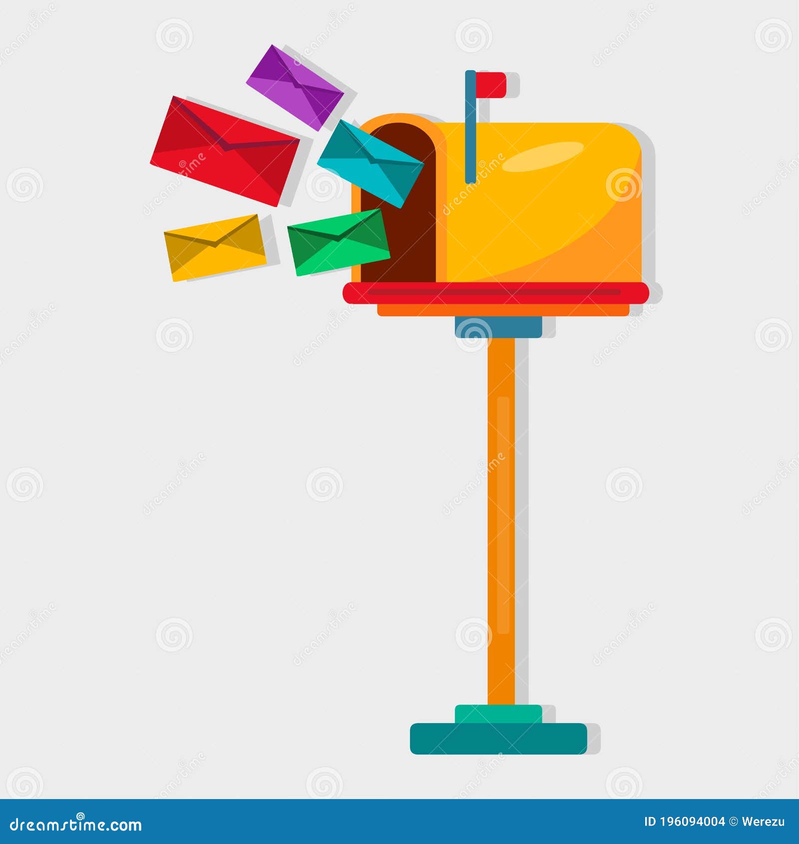 Mailbox Vector Flat