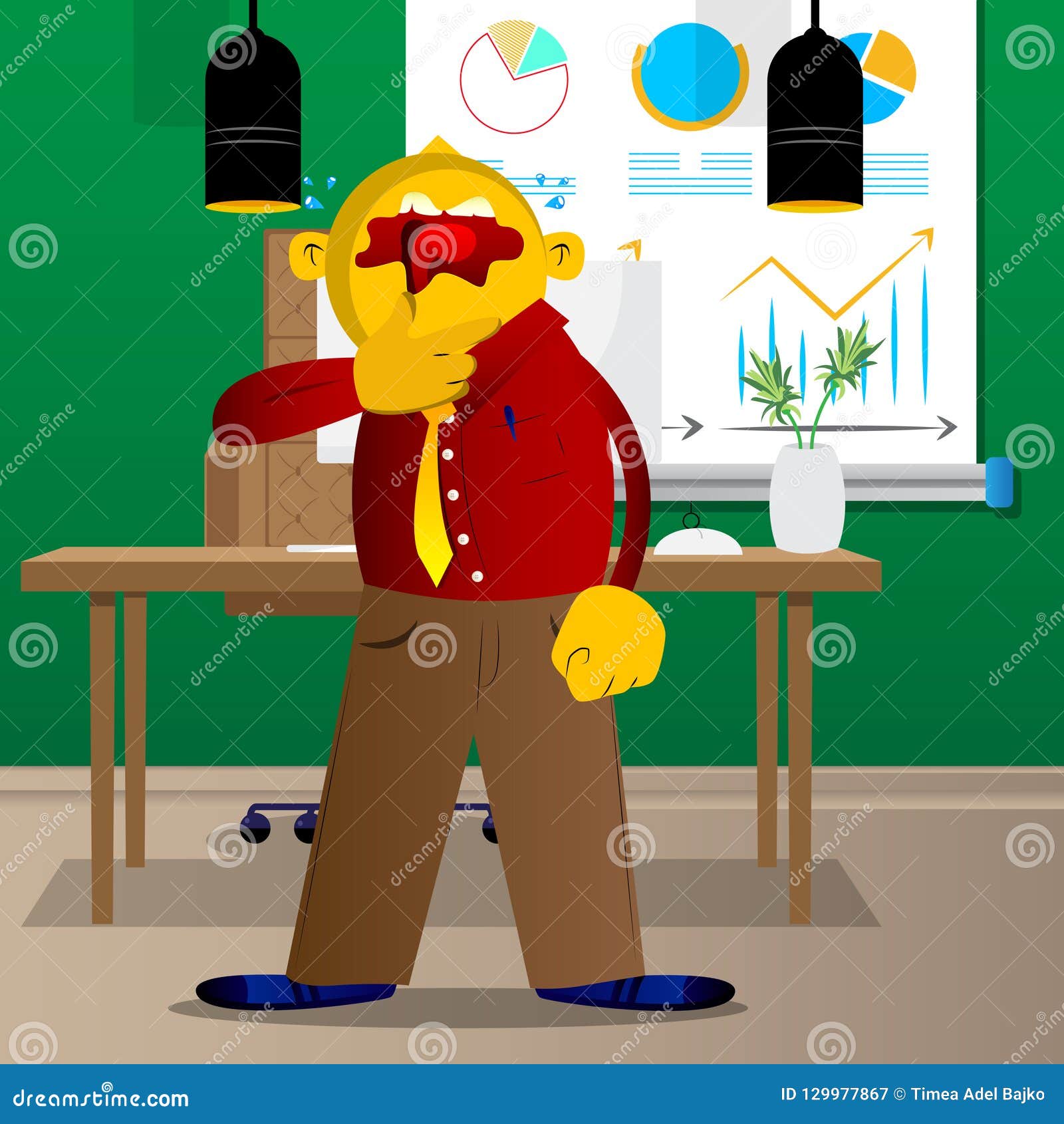 Man Thinking or Pointing To His Left Side. Stock Vector - Illustration ...
