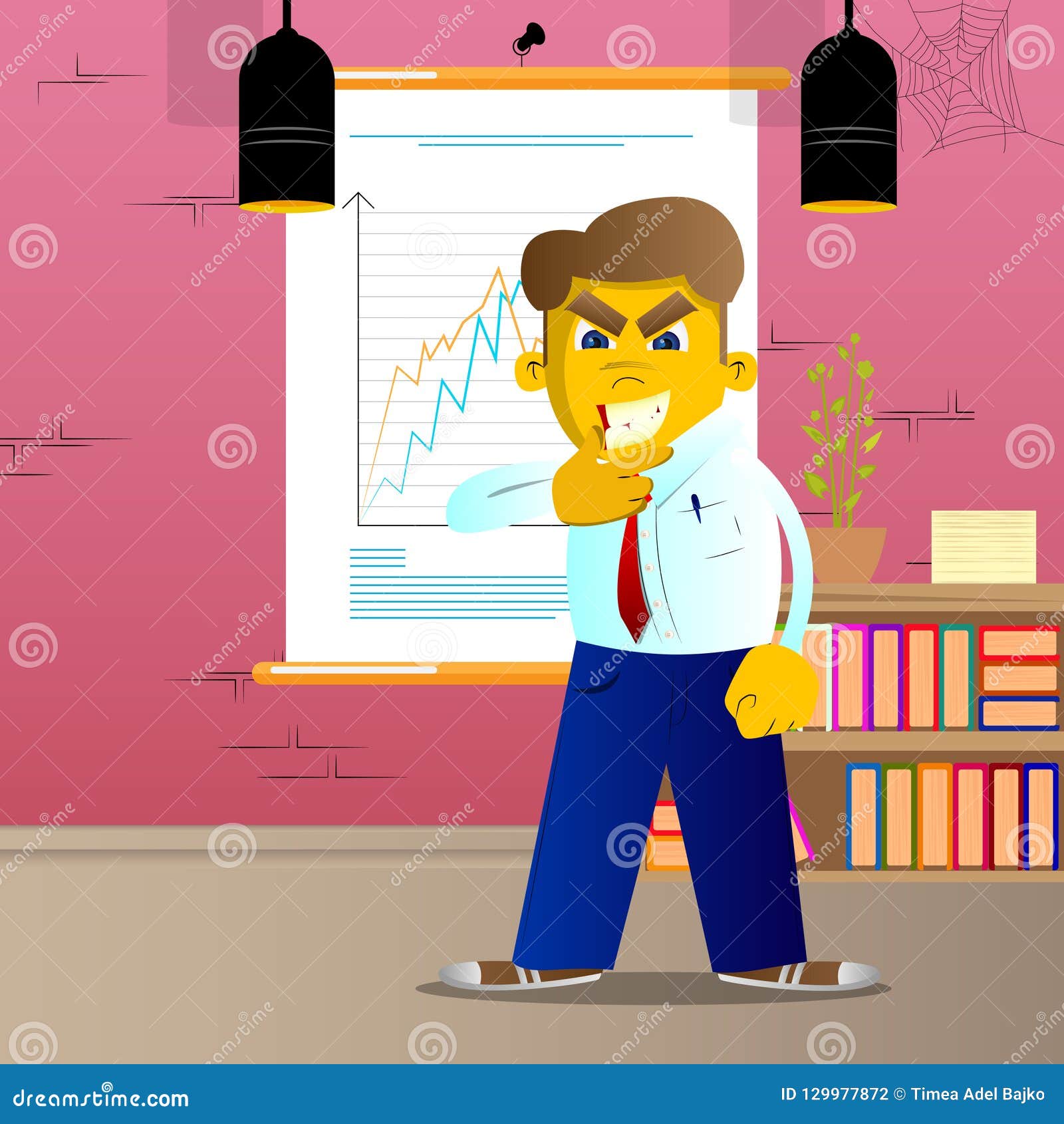 Man Thinking or Pointing To His Left Side. Stock Vector - Illustration ...