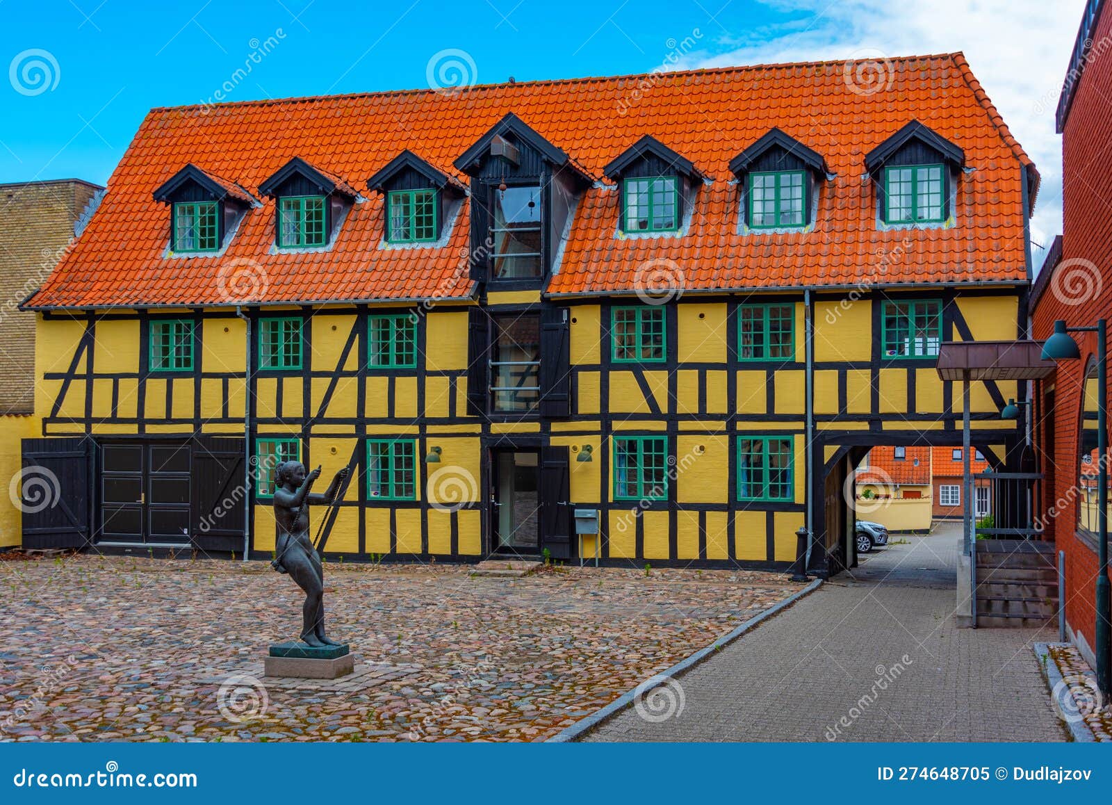 Yellow Mansion in the Center of Faaborg, Denmark Editorial Image ...