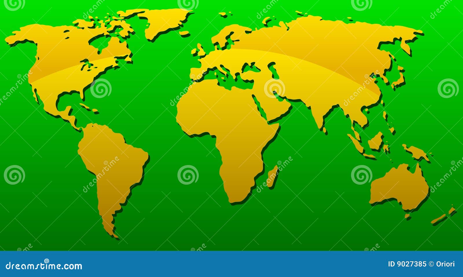 Yellow map stock vector. Illustration of vector, yellow - 9027385