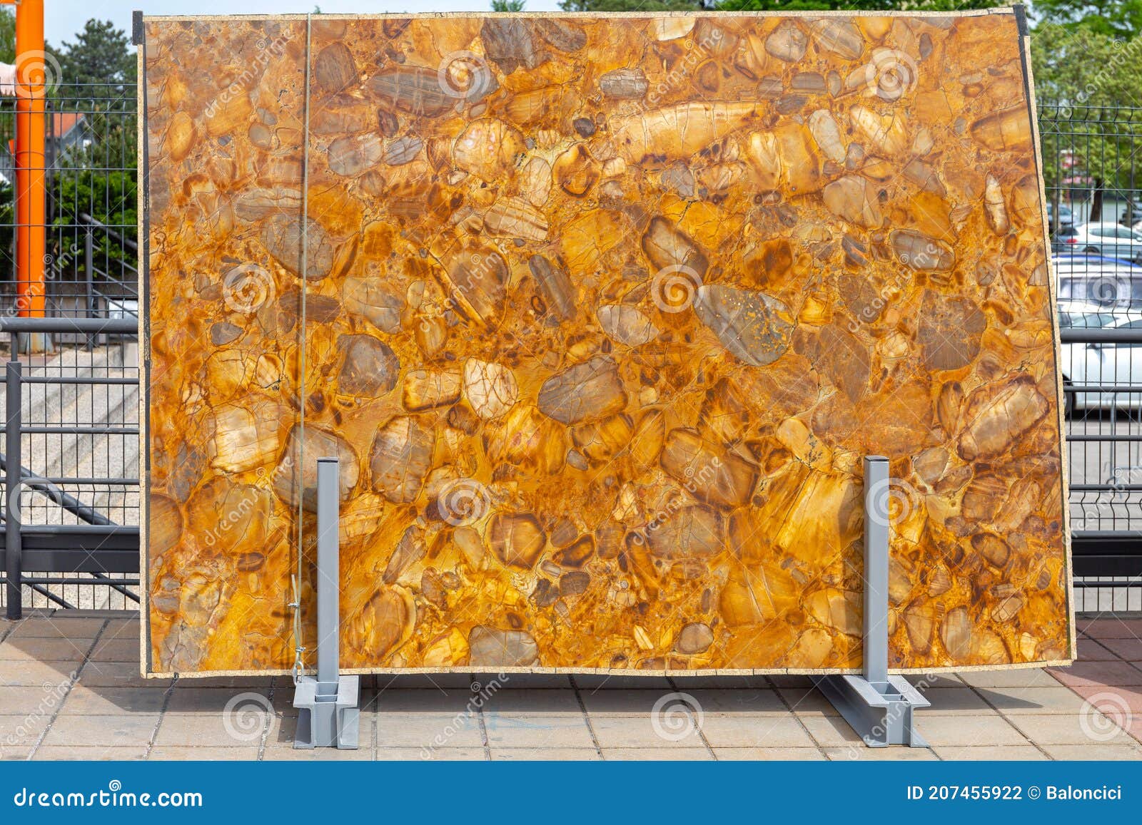 Yellow Marble Slab stock photo. Image of granite, yellow - 207455922