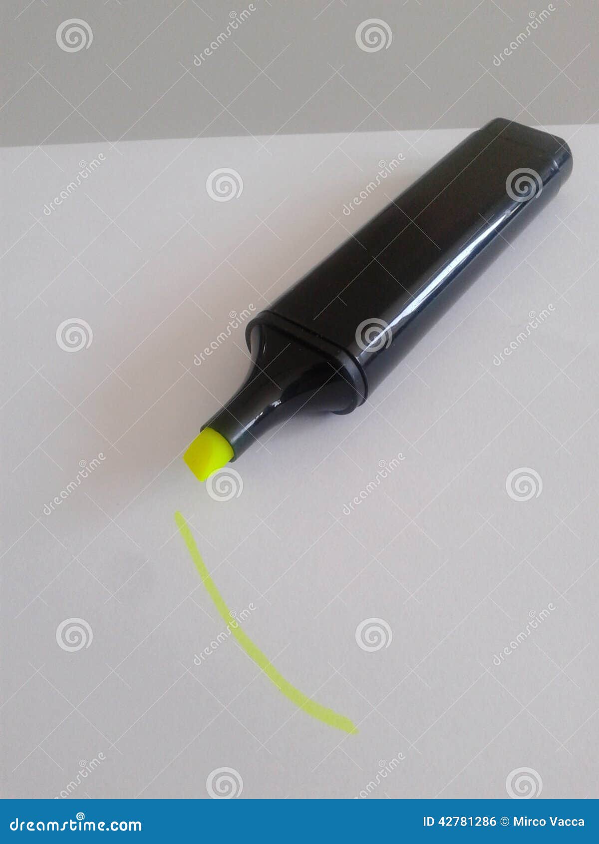 Yellow marker stock photo. Image of yellow, marking, tool - 42781286