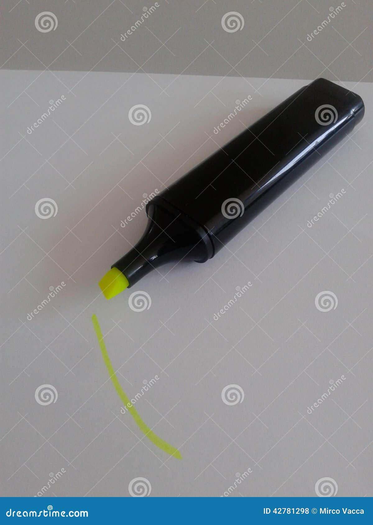 Yellow marker stock photo. Image of yellow, marking, marker - 42781298