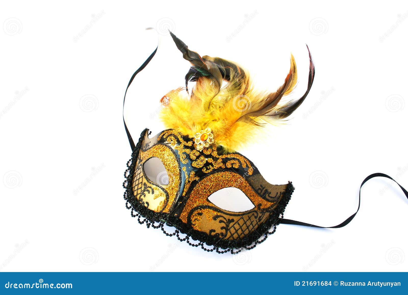 Yellow mask stock photo. Image of dummy, doll, decorated - 21691684