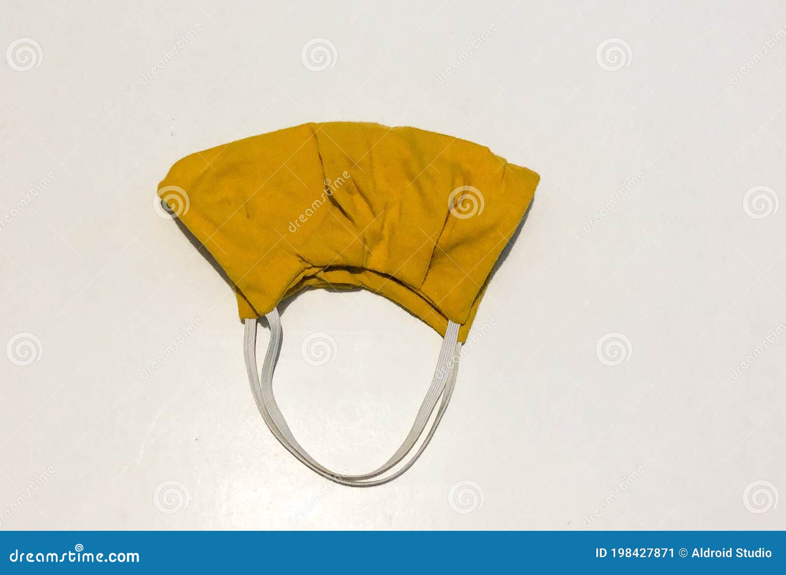 Yellow Mask Reusable Fabric Stock Image - Image of leaf, orange: 198427871