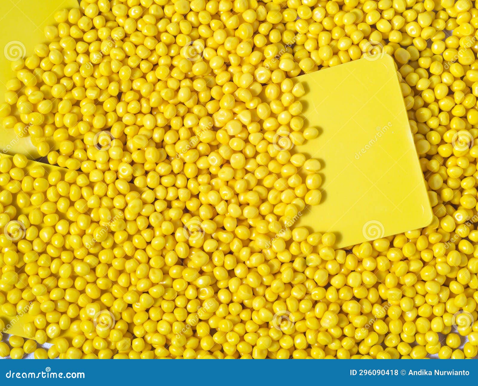 Yellow masterbatch granule stock photo. Image of chemistry - 296090418