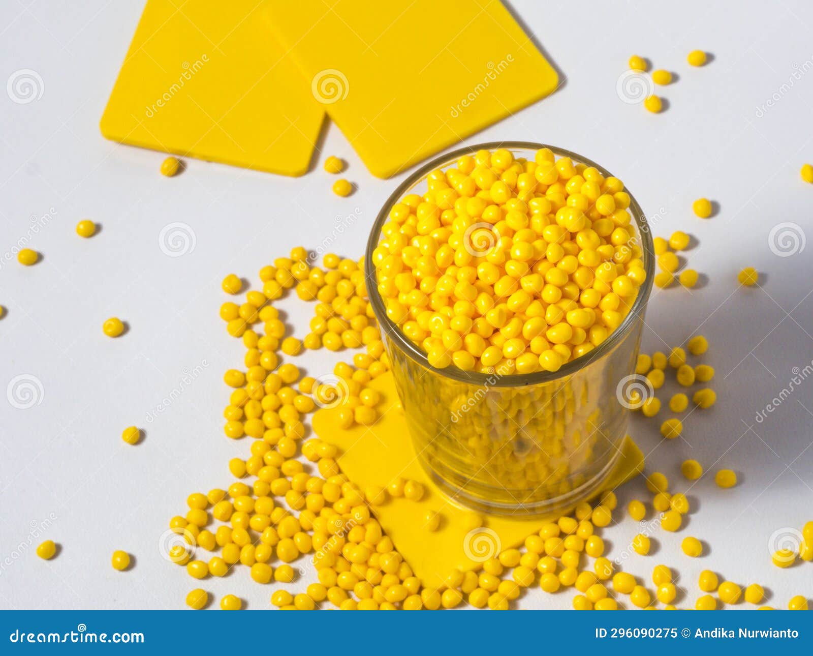 Yellow Masterbatch Granule and Color Chips Stock Image - Image of ...