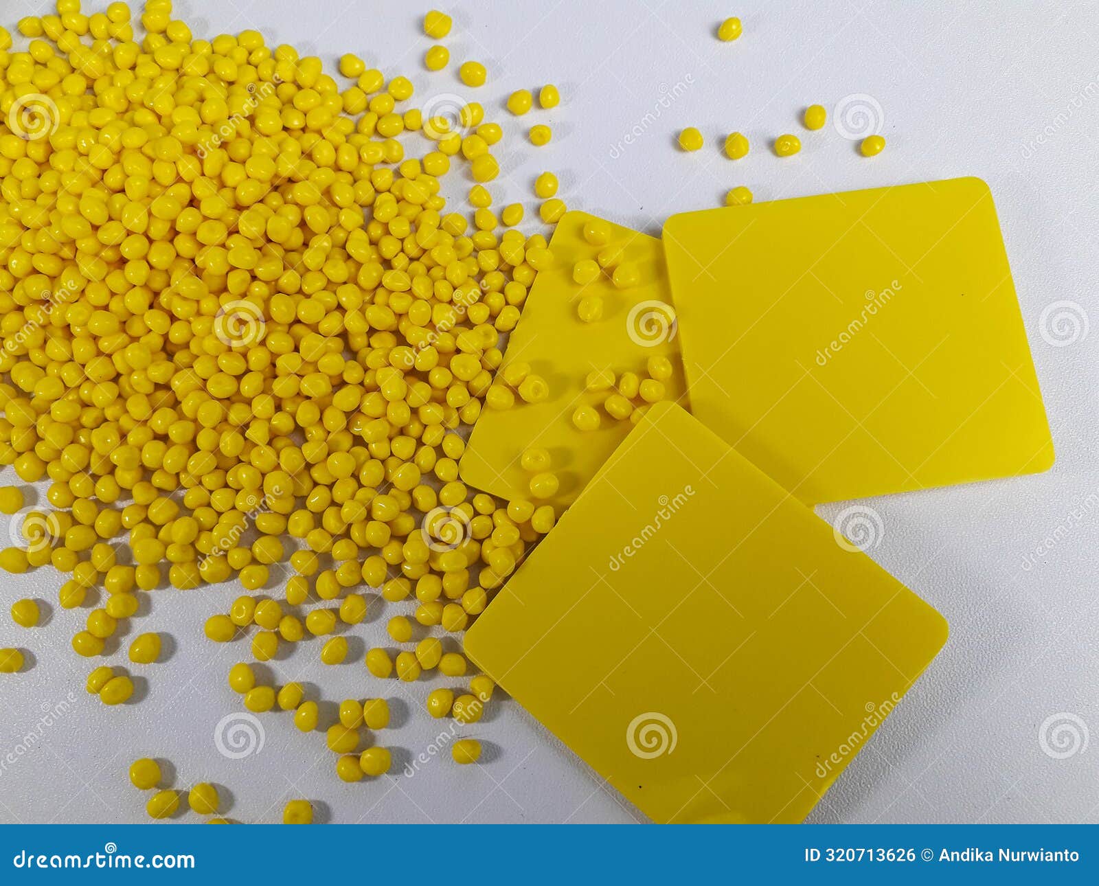 Yellow masterbatch granule stock photo. Image of orange - 320713626