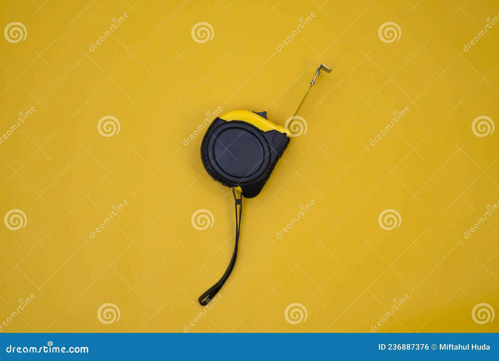 A Yardstick Isolated on Yellow Stock Photo - Image of orange, clipping ...