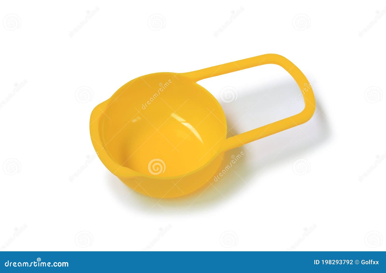 Yellow Measuring Cup Isolated on White Background Stock Photo - Image ...